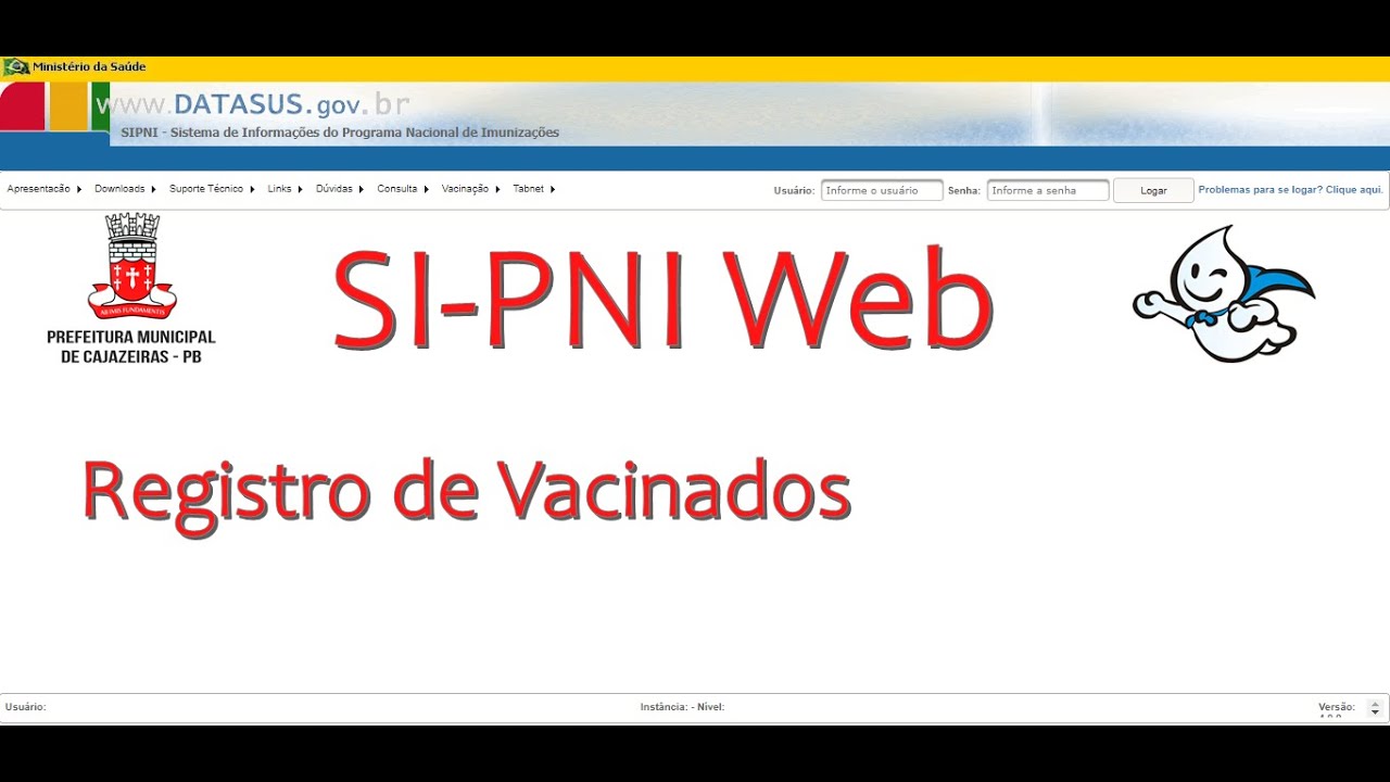SI-PNI Web - Registro de Vacinação - YouTube