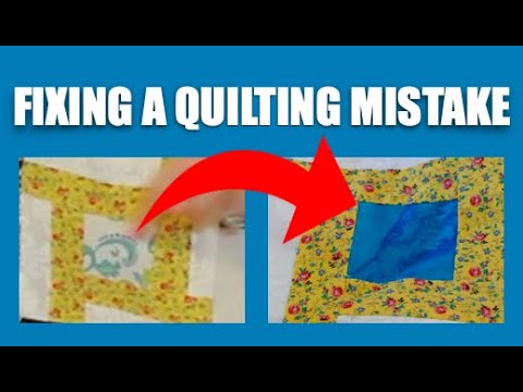 Fixing a Mistake with Quite Clever Quilting - YouTube