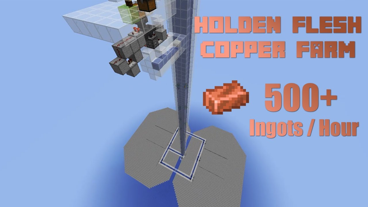 The Holden Flesh Copper Farm (500+ Ingots/Hour) - Minecraft 1.17.1 ...