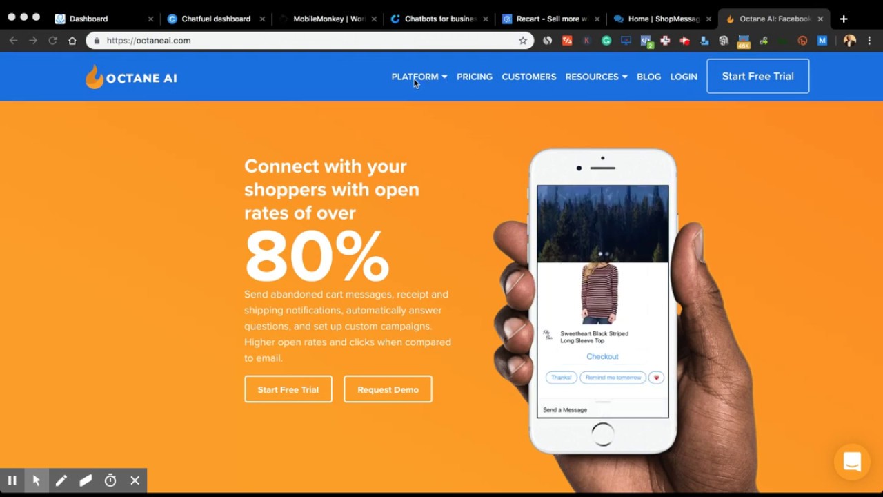 Octane AI review - Best eCommerce chatbot platform? - YouTube