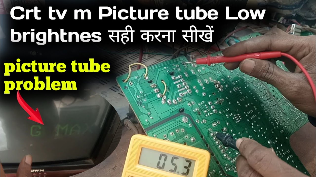 Crt tv m Picture tube सही करना सीखे || how to picture tube solution ...