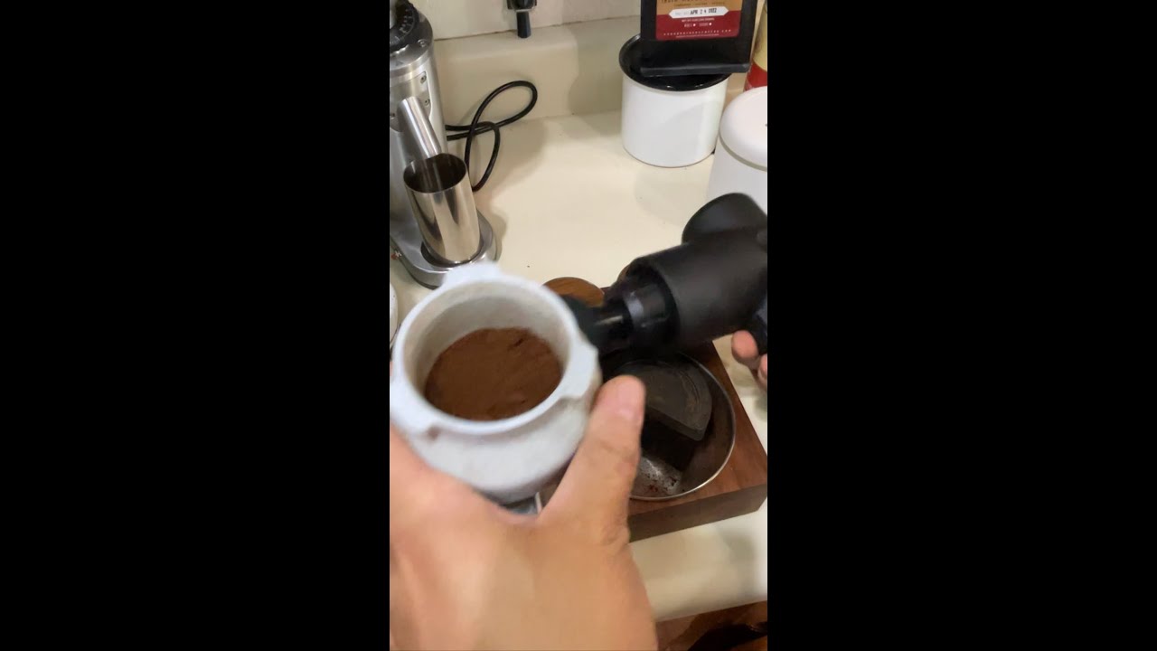 "DIY" Vibration coffee distribution Tool (VDT) - YouTube