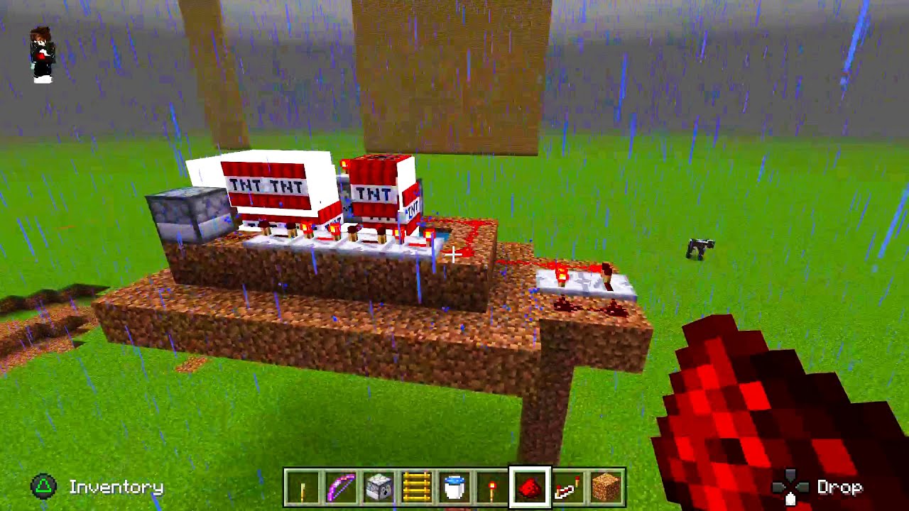 big trouble with automatic Redstone TNT cannon Minecraft experiment ...