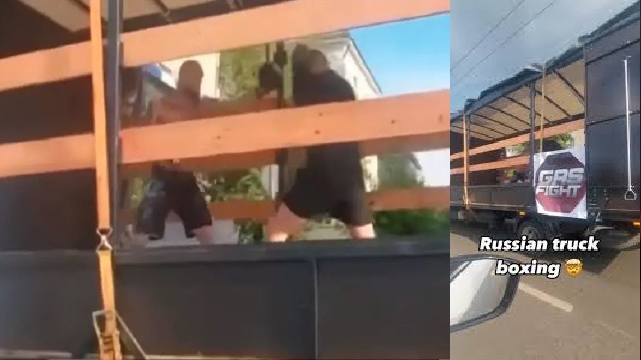 BOXING on a MOVING TRUCK - YouTube