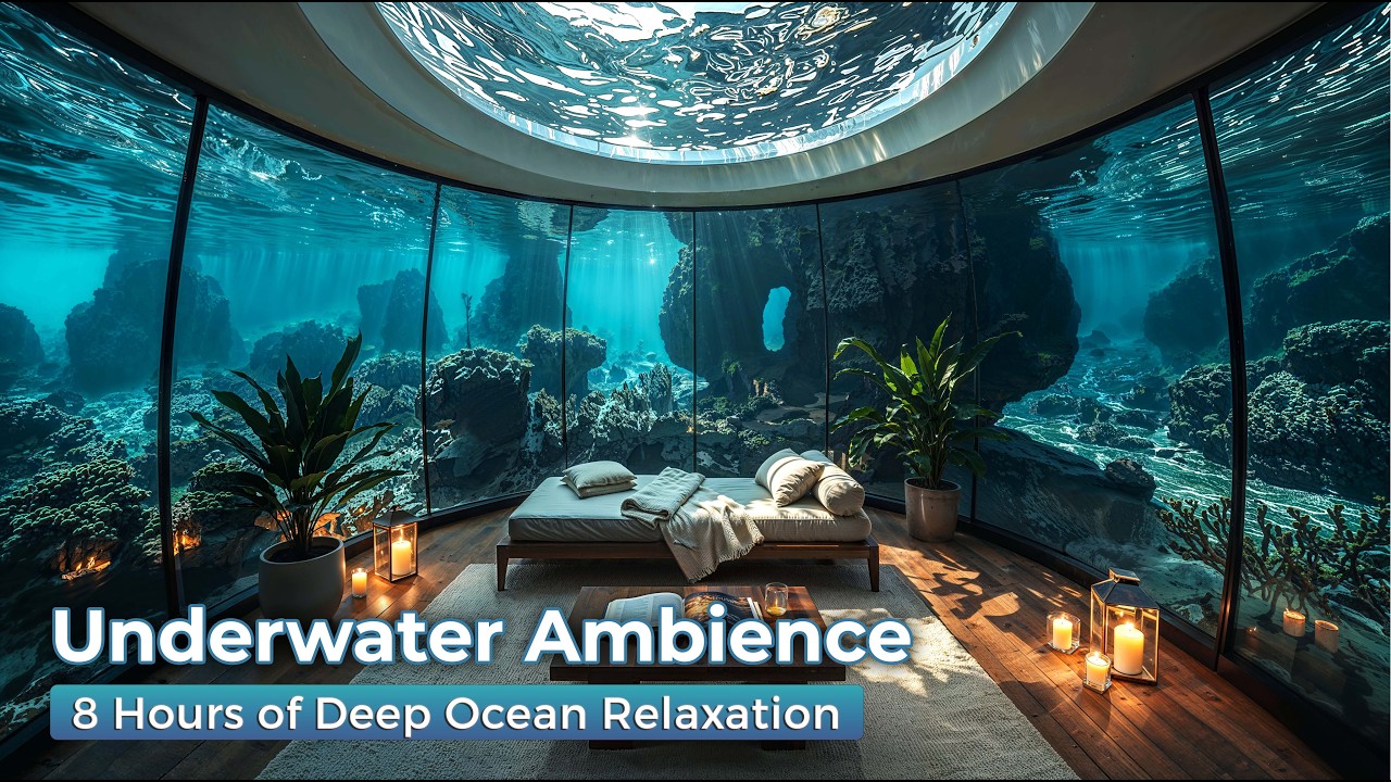 Underwater Ambience 🌊 8 Hours of Deep Ocean Sounds for Sleep ...