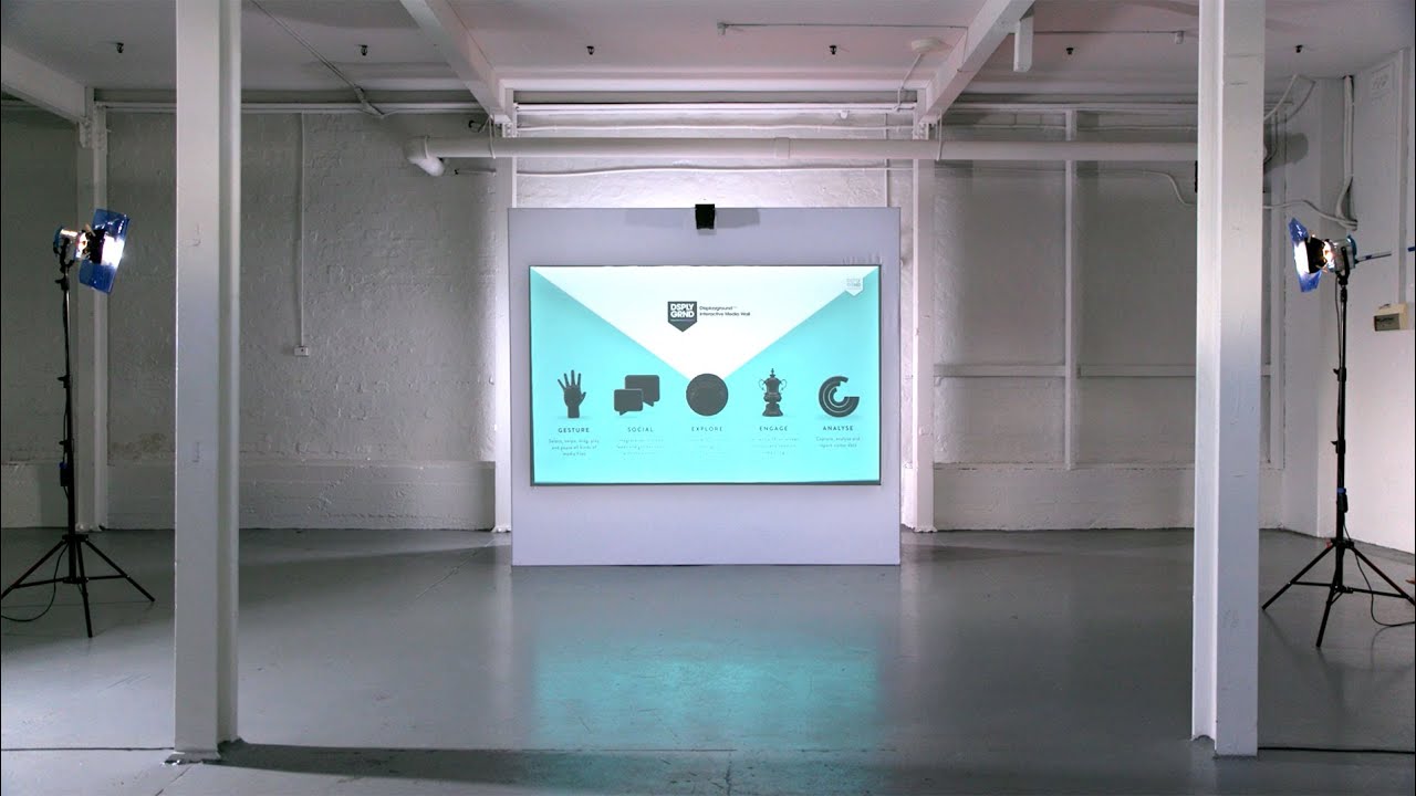Displayground - Interactive media wall - YouTube