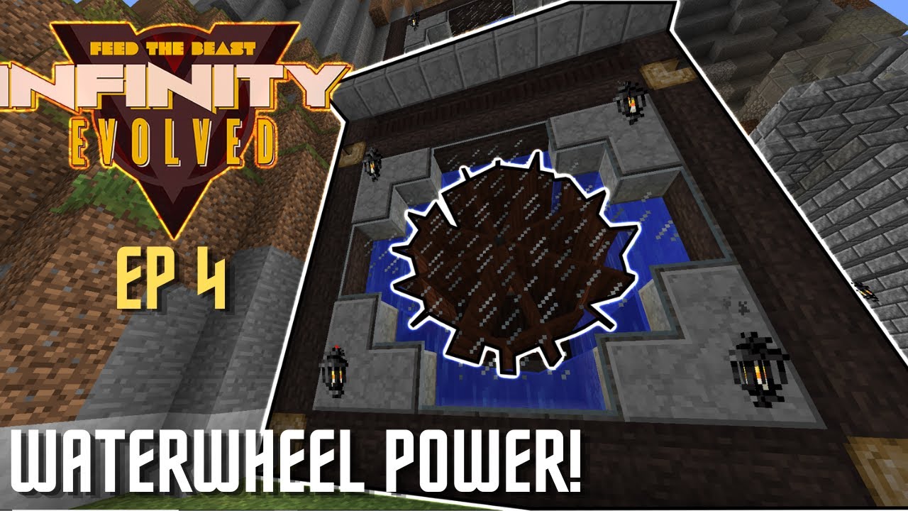 Modded Minecraft | Ep 4 | WATERWHEEL IMMERSIVE ENGINEERING MOD - YouTube