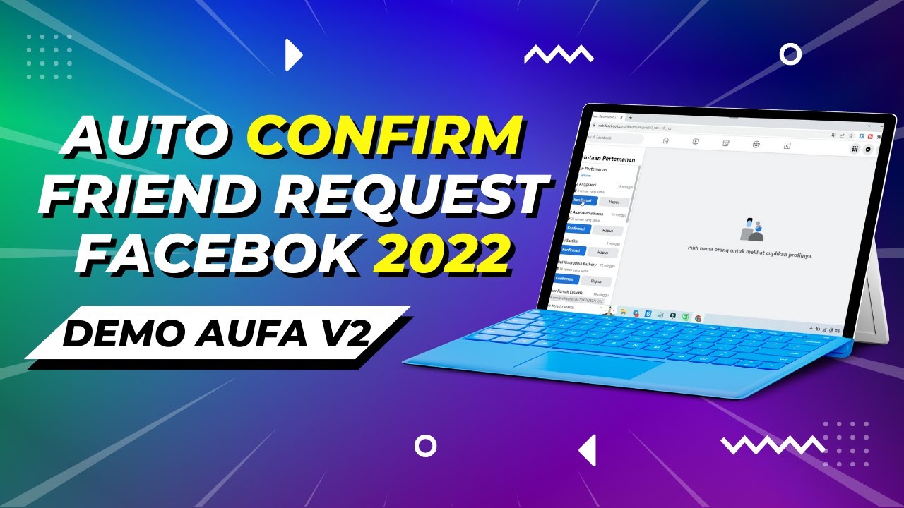AUTO CONFIRM FRIEND REQUEST FACEBOOK | DEMO AUFA - YouTube