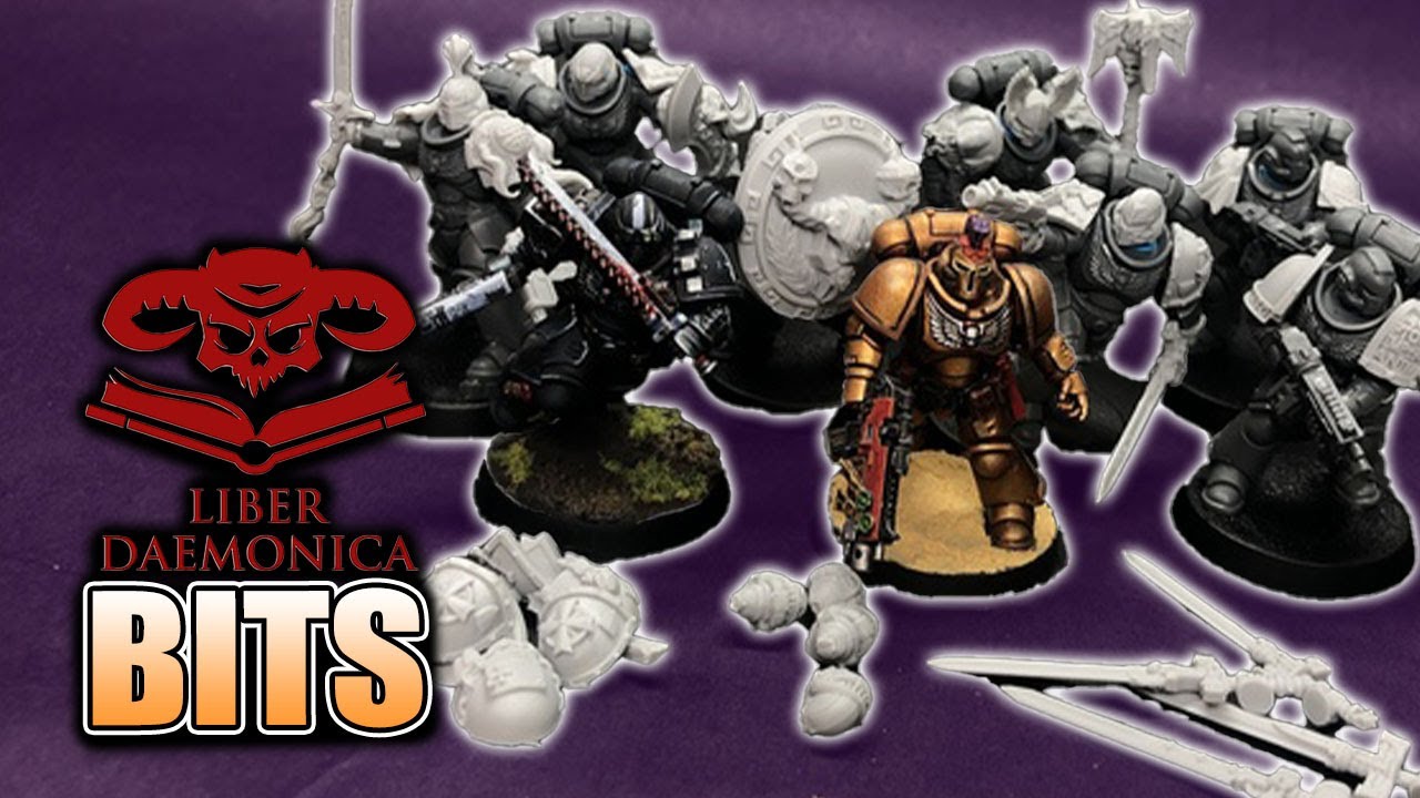 Primaris Space Marines 40k Weapons & Shoulder Pad Bits Unboxing: Liber ...