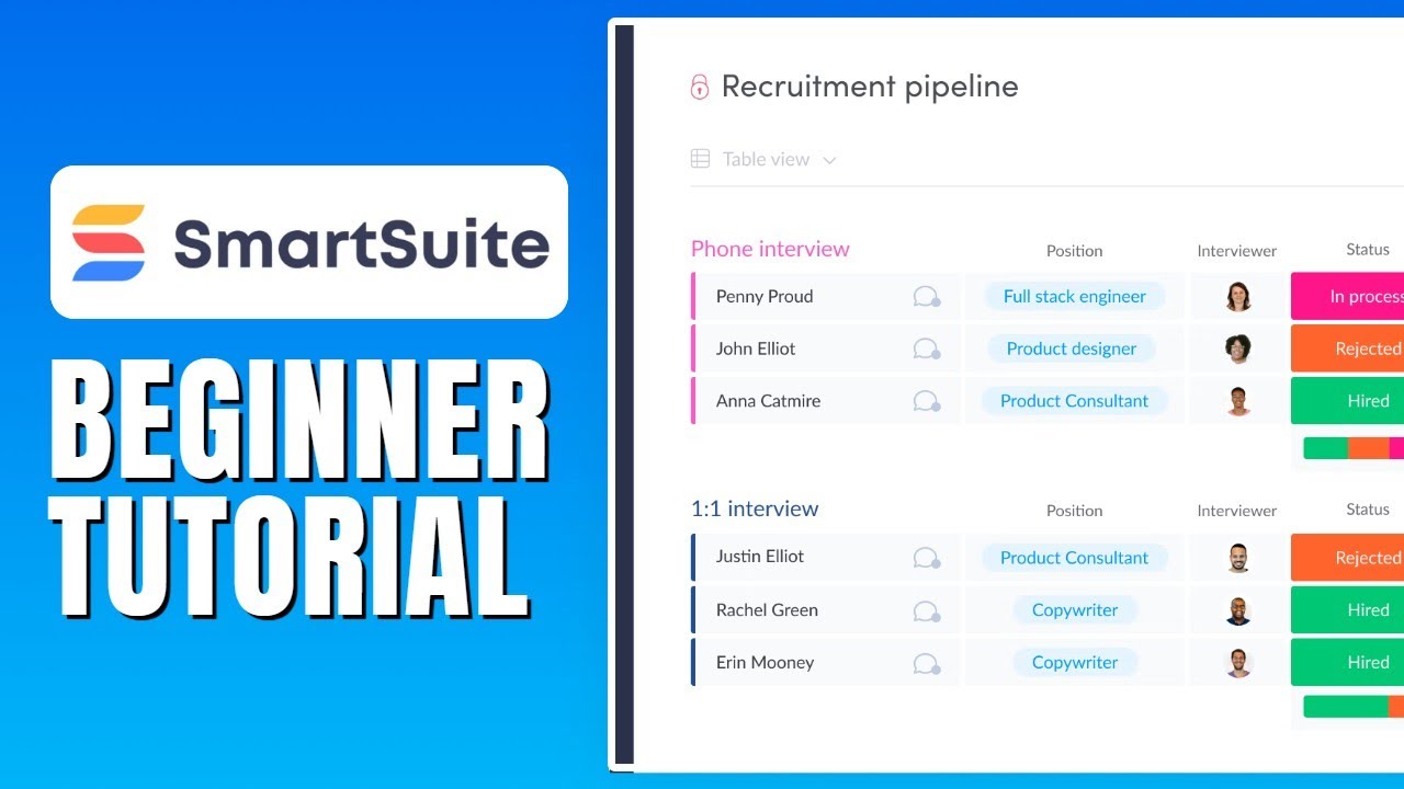 Smartsuite Tutorial For Beginners How To Use Smartsuite Youtube 3477