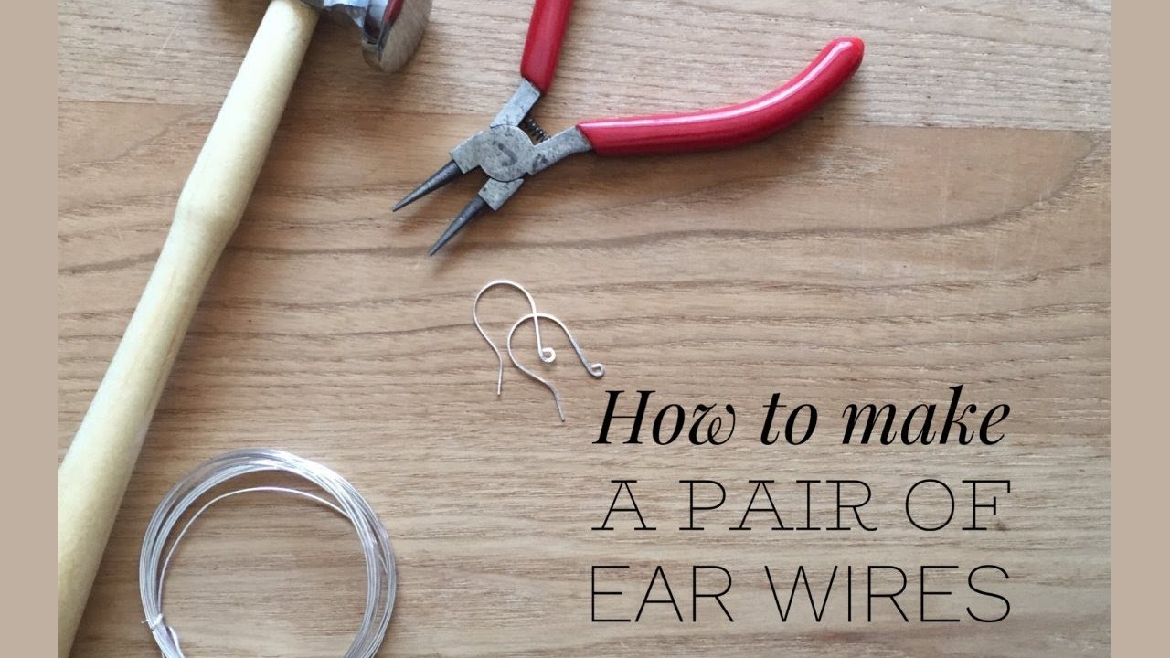 How To Make A Pair Of Ear Wires | Step By Step Tutorial - YouTube