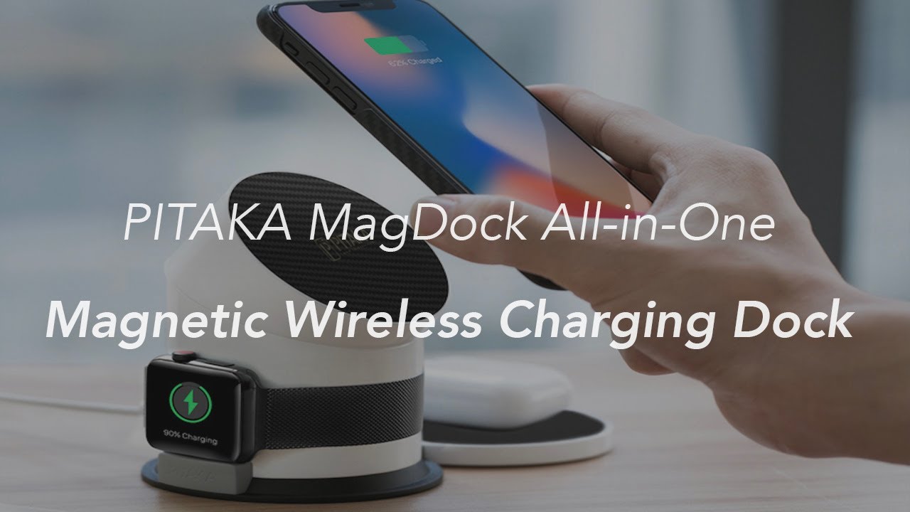 PITAKA MagDock All-in-One Magnetic Wireless Charging Dock - YouTube