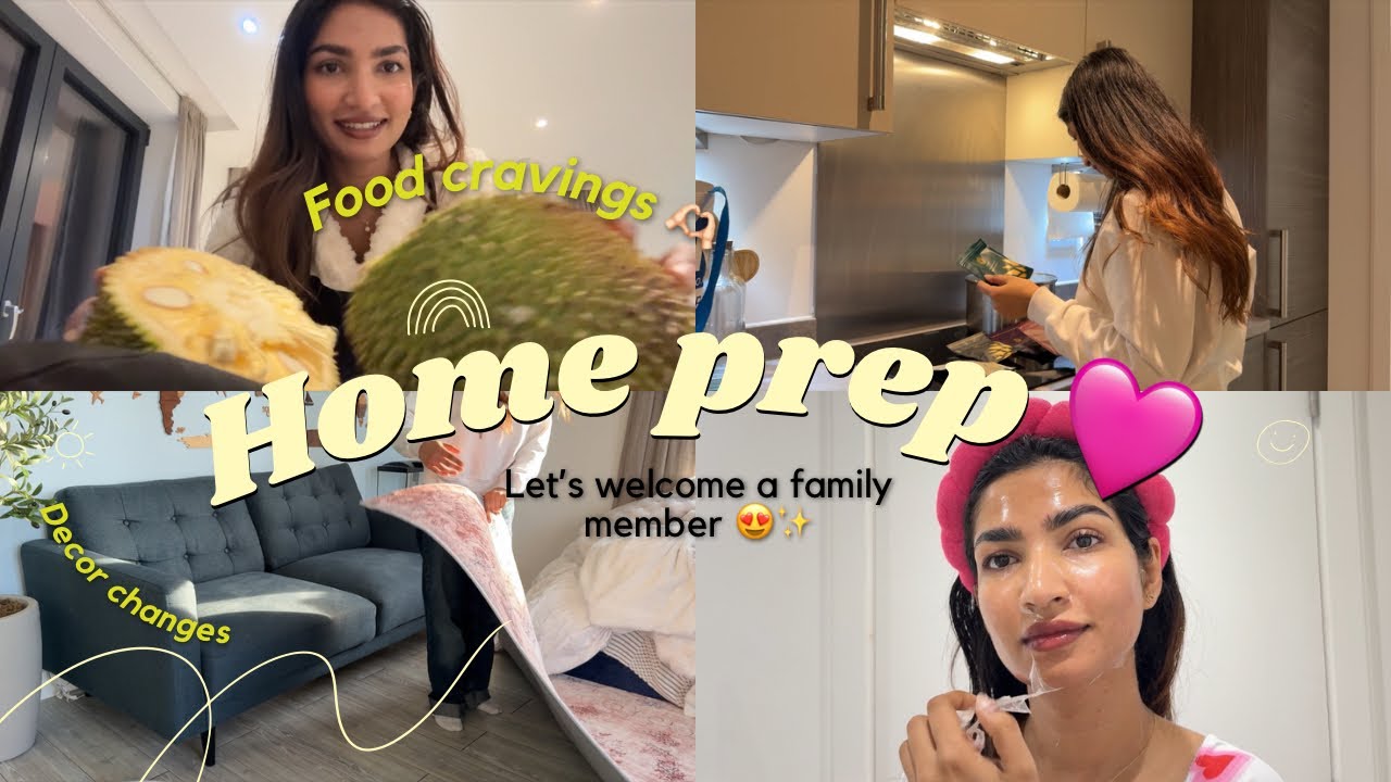 Home prep to welcome family member 🩷☺️ |Work From home day | Unaisa Subair - YouTube