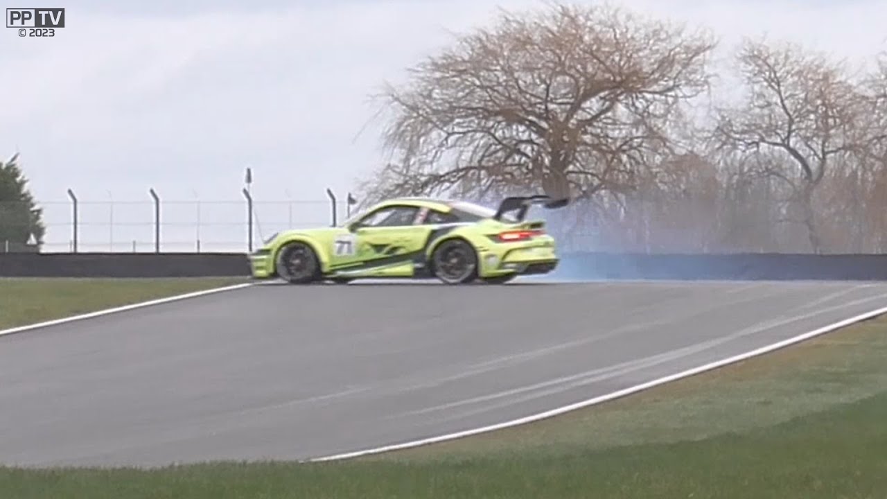Donington Park Crashes/Highlights, Testing, January/February 2023 - YouTube