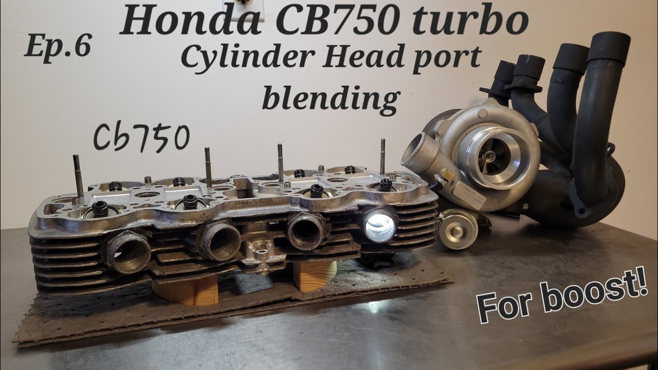 - Ep.6 - Honda cb750 single cam turbo engine build - Port blending and ...