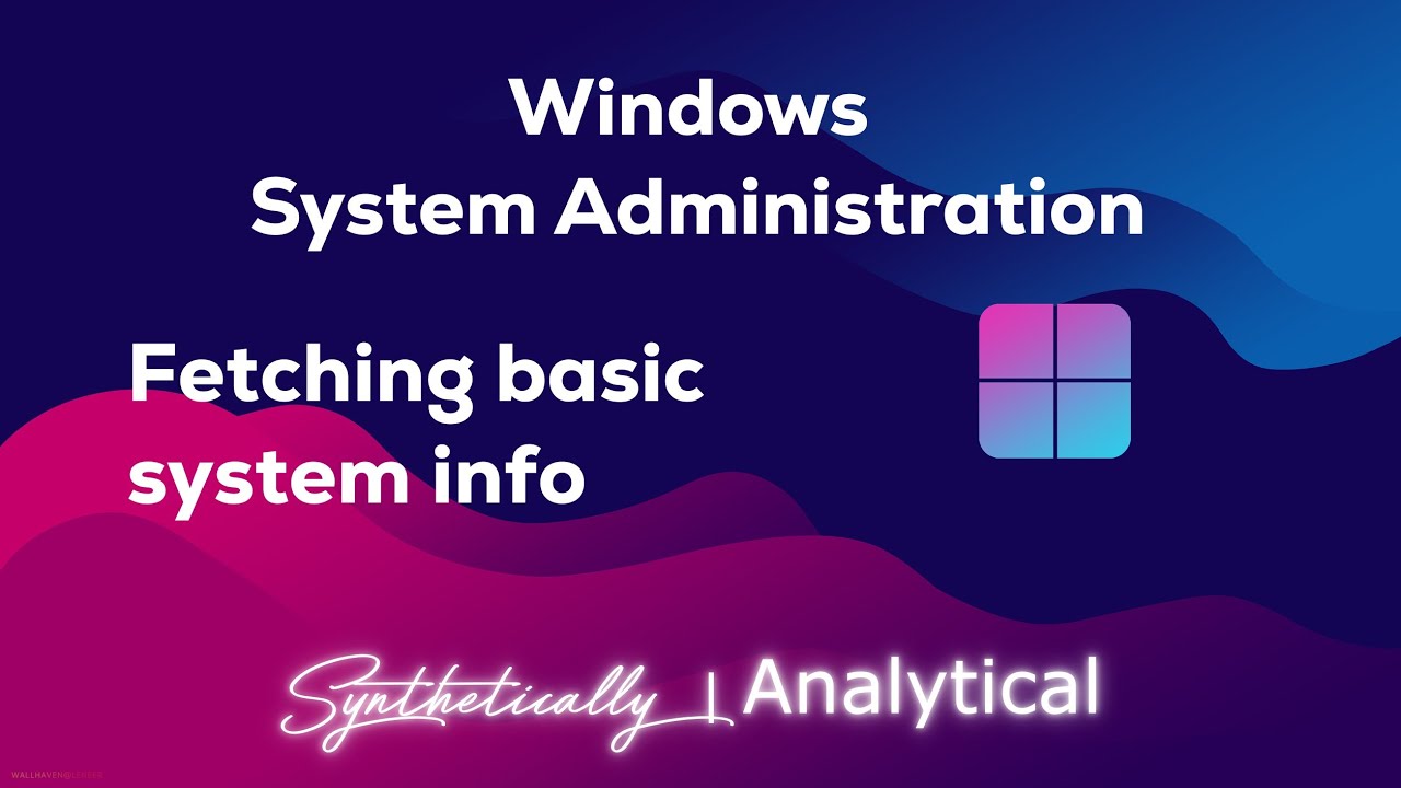 How to get basic system information in Windows - YouTube