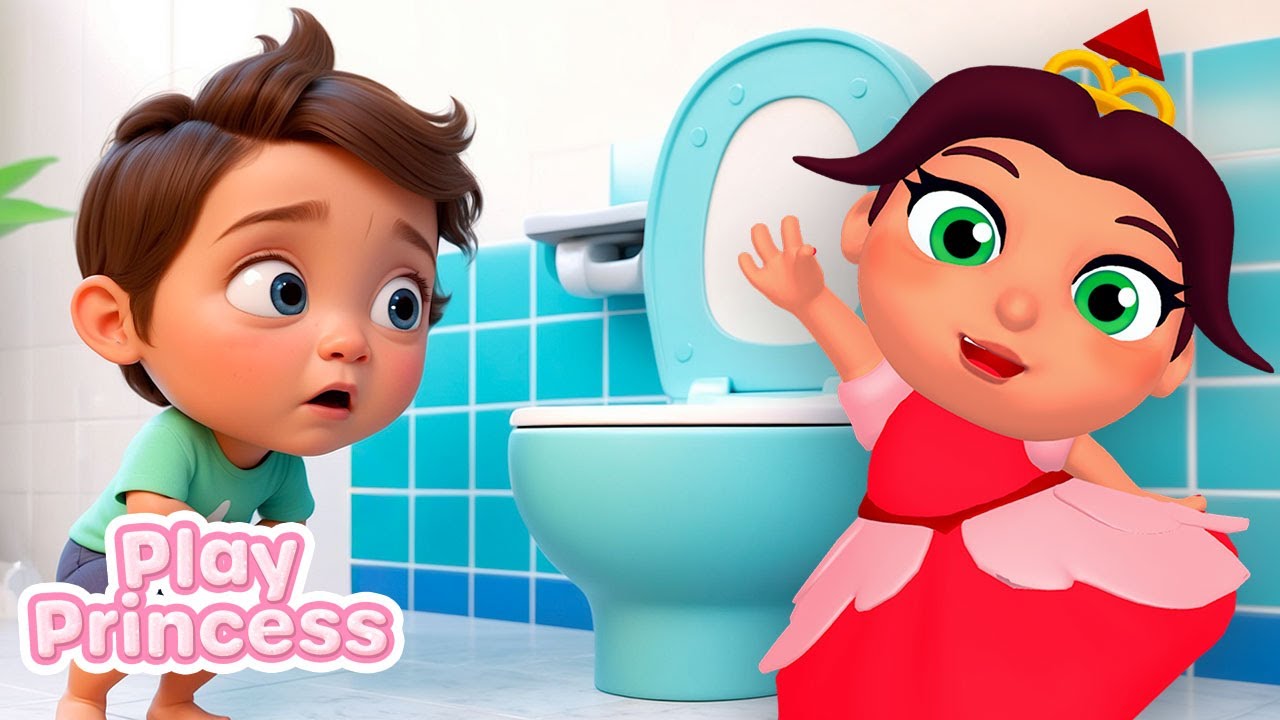 Toilet Training - Baby's Potty & 😱 Run Away from the Sharks! | Animal ...