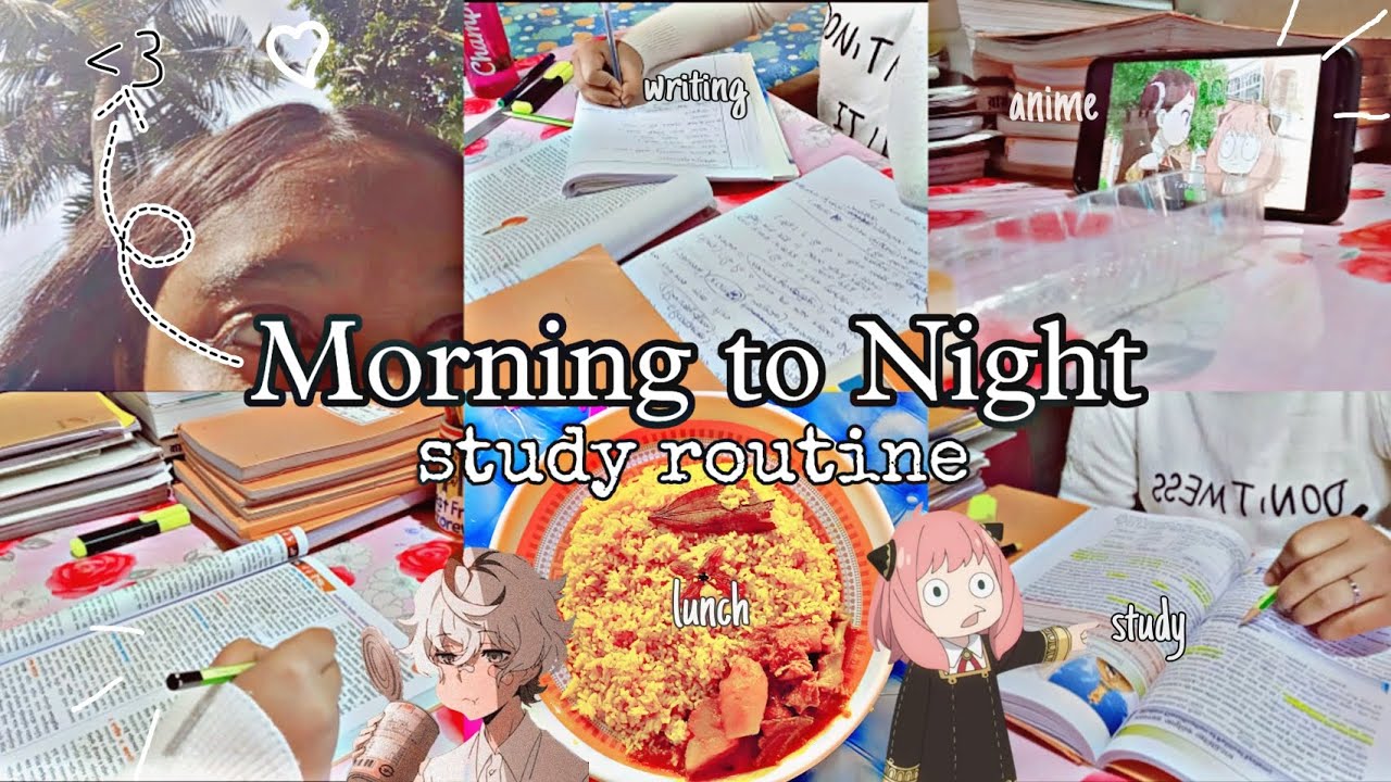 Morning to Night study routine | Study Vlog 📚 | productive study ...