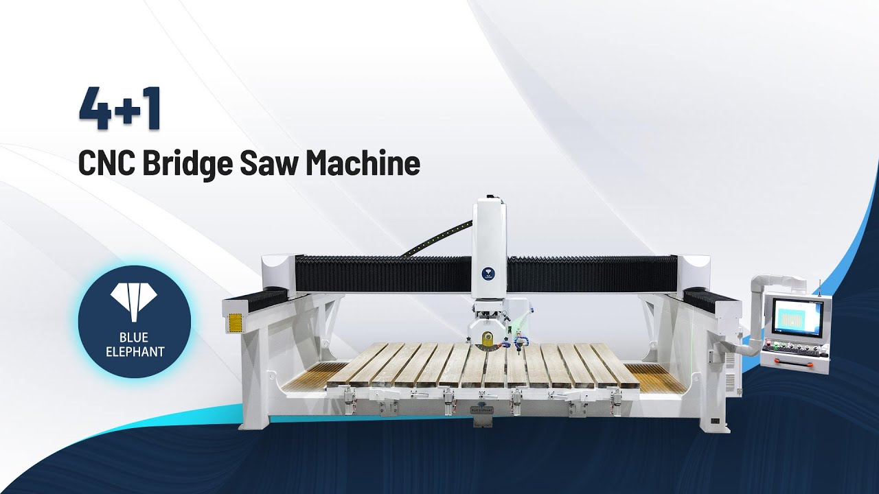 Economical 4 Axis CNC Bridge Saw 4+1 Granite Bridge Saw Machine for ...
