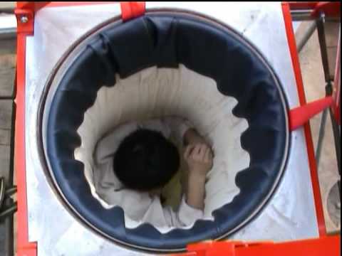 you can control your own speed of descent when sliding down the chute ...