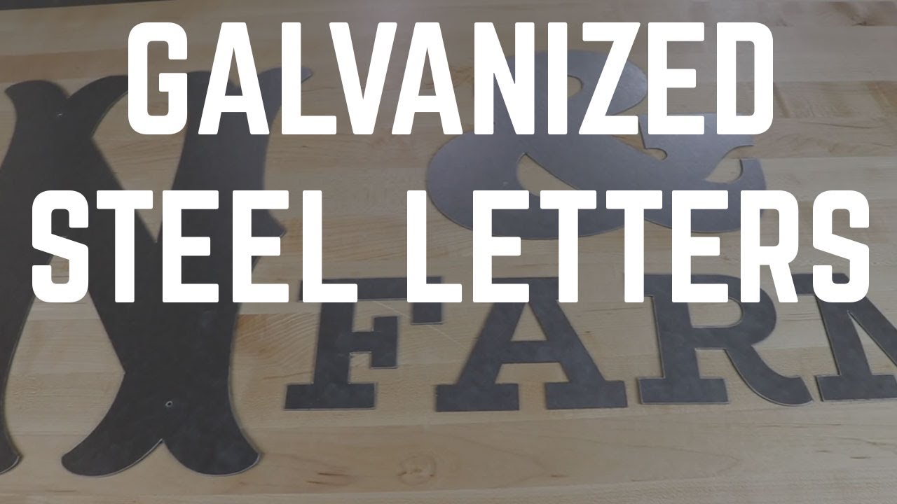 Galvanized Steel Metal Letters - Products: Custom Steel Sign Letters ...
