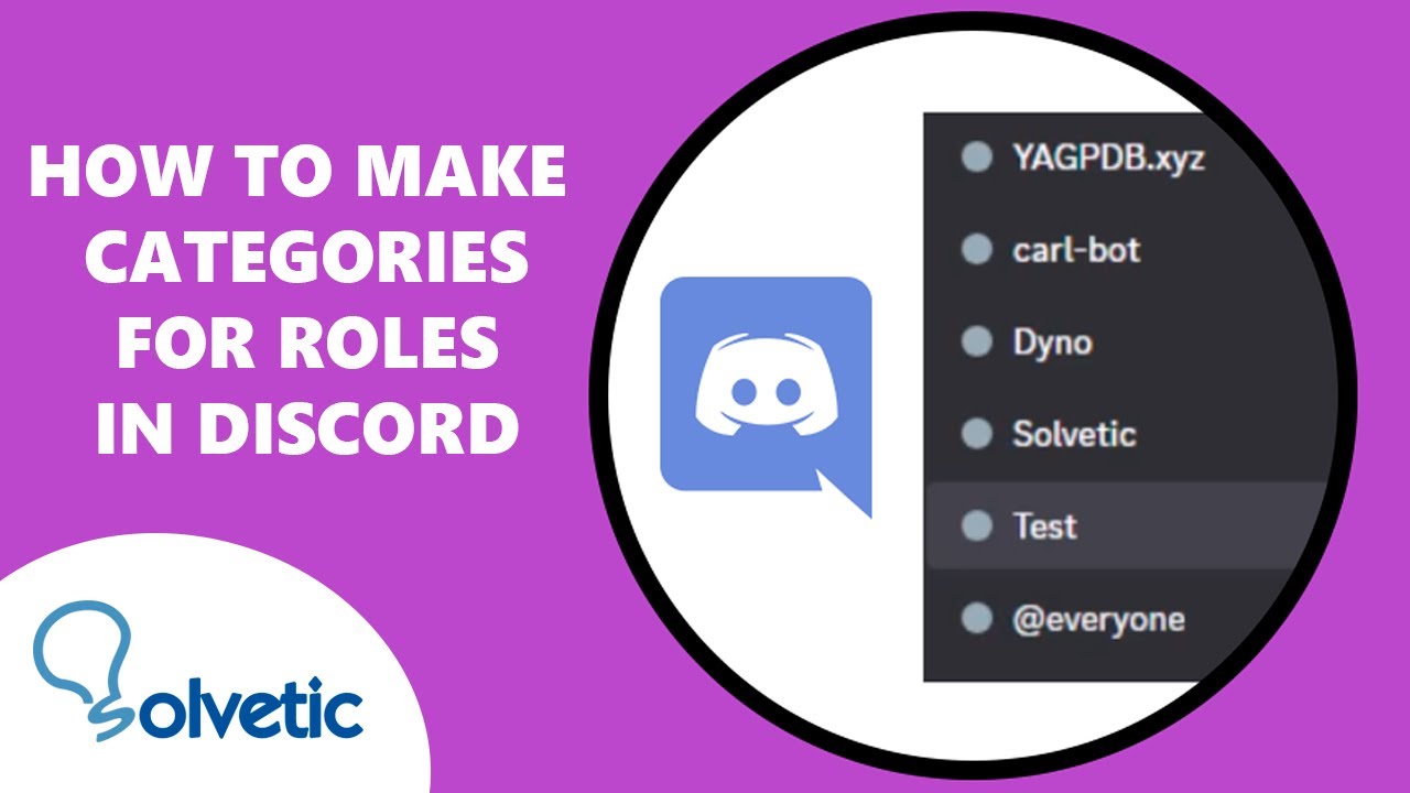 How to MAKE CATEGORIES for ROLES in DISCORD - YouTube