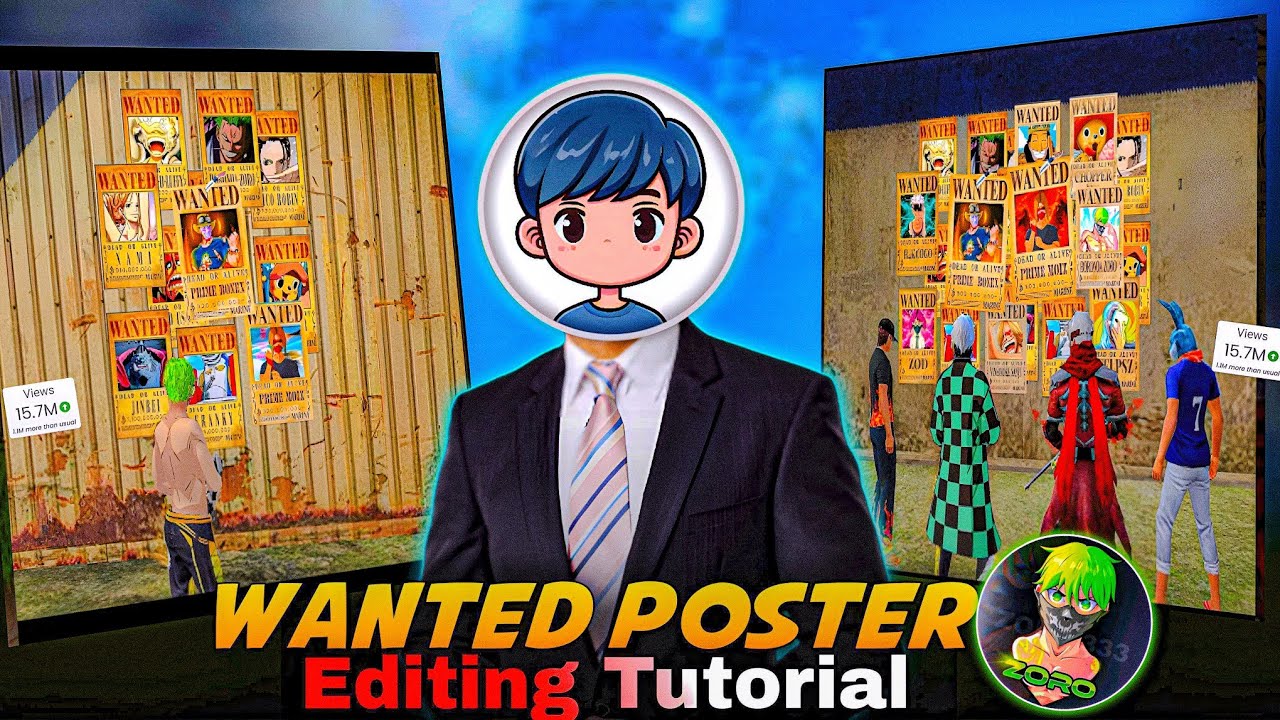 How To Make Wanted Poster Editing😱 Tutorial Like @zoroffxx - YouTube