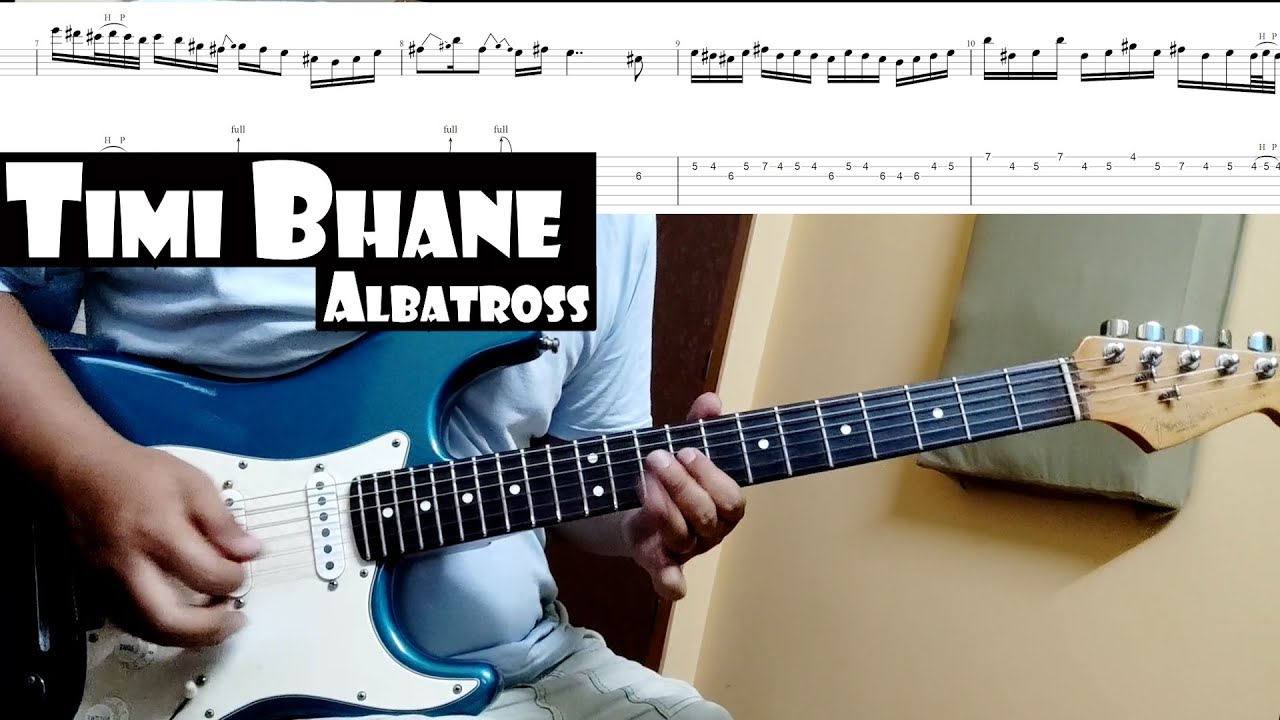 Albatross Timi Bhane Guitar solo lesson with TAB - YouTube