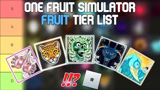 One Fruit Simulator Fruit Tier List | Roblox Tier Lists | Doovi