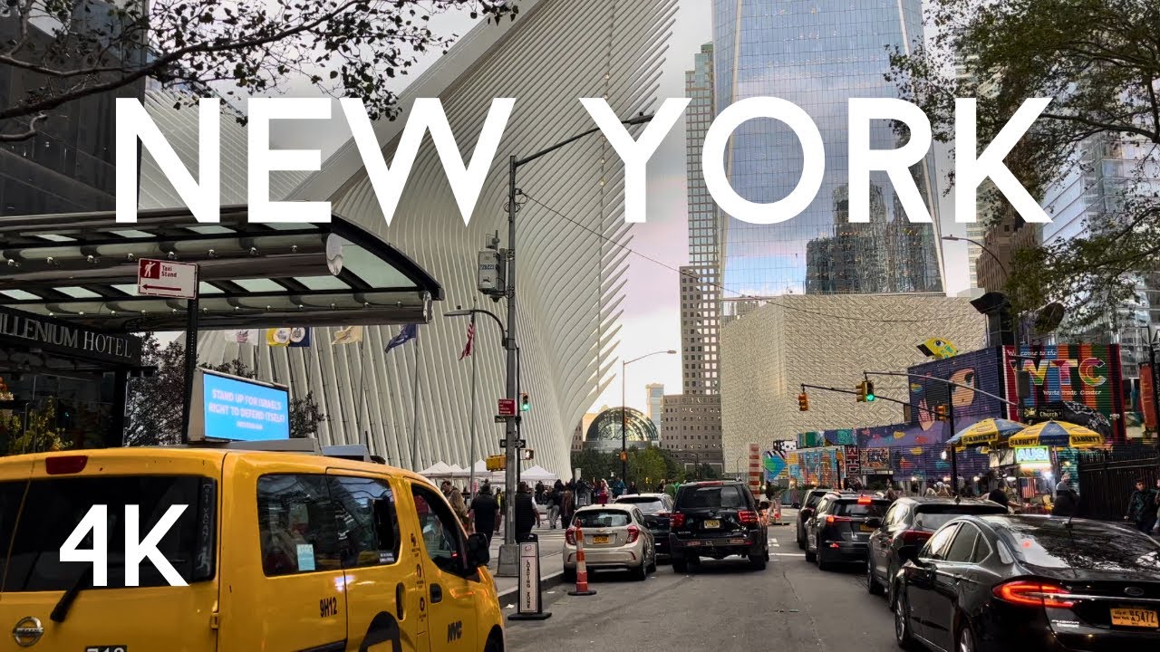 New York Daytime Walk in Downtown | City Sounds Ambience - YouTube