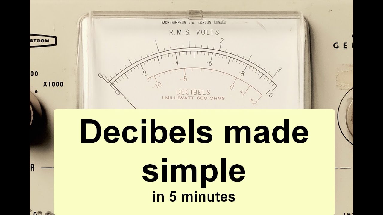 Decibels made simple in 5 minutes - YouTube