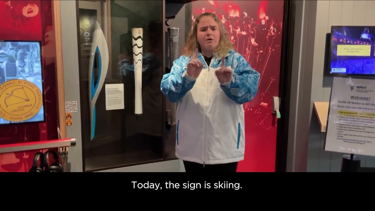 Learn how to sign 'skiing' using British Sign Language. - YouTube
