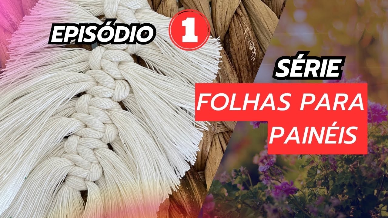 Folha em macrame passo a passo tutorial. Da série: Nós para folha em ...