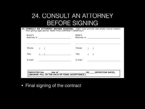TREC CONTRACT OVERVIEW - YouTube