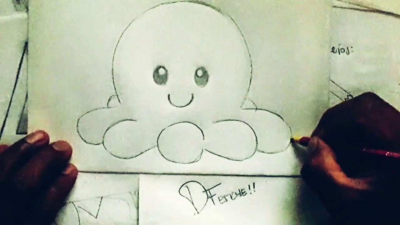 Como dibujar paso a paso UN PULPITO KAWAII ULTRA LINDO REVERSIBLE a ...