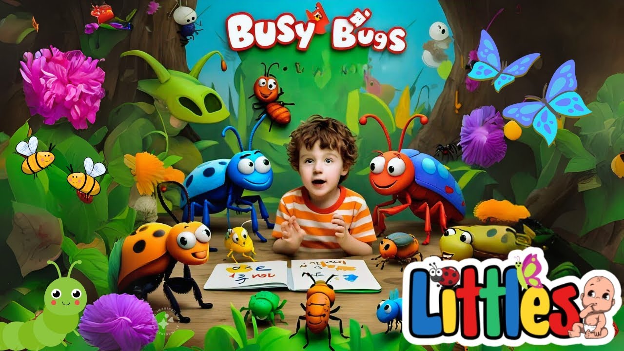 Busy Bugs! An Engaging Rhyme for Teaching Kids About Insects - YouTube