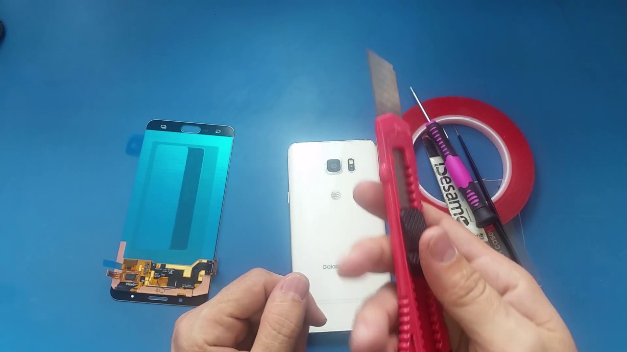 HOW TO REPLACE THE SCREEN ON SAMSUNG GALAXY NOTE 5 - YouTube