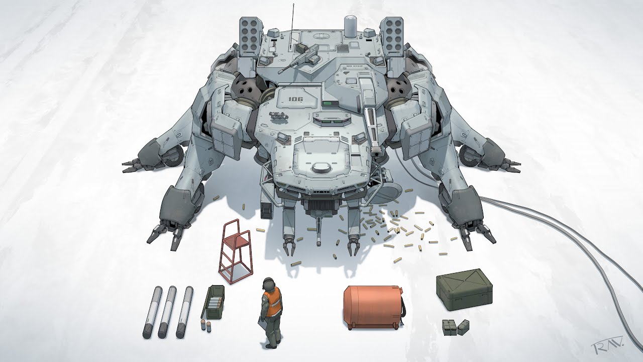 Spider Tank [Speed Art] - YouTube