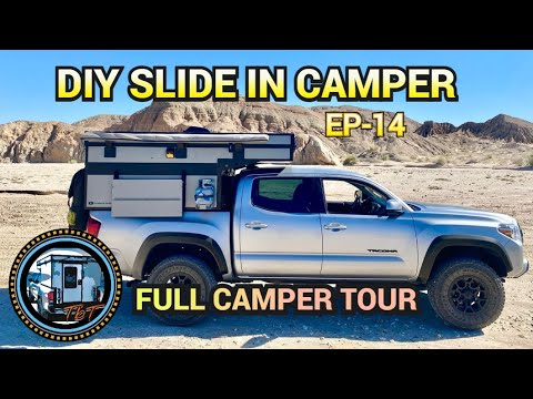 I'm Building A (Pop-Up Hard Wall) Slide In Camper DIY Camper Full Tour ...