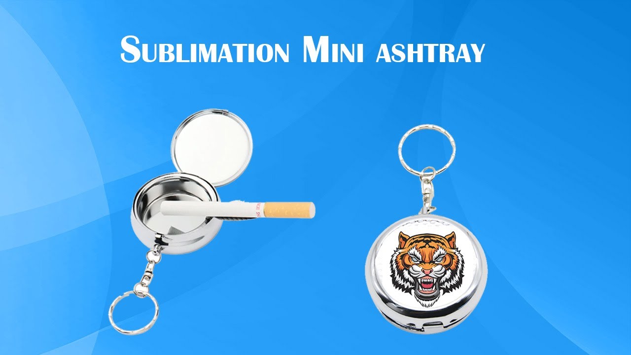 Sublimation mini pocket ashtray - YouTube