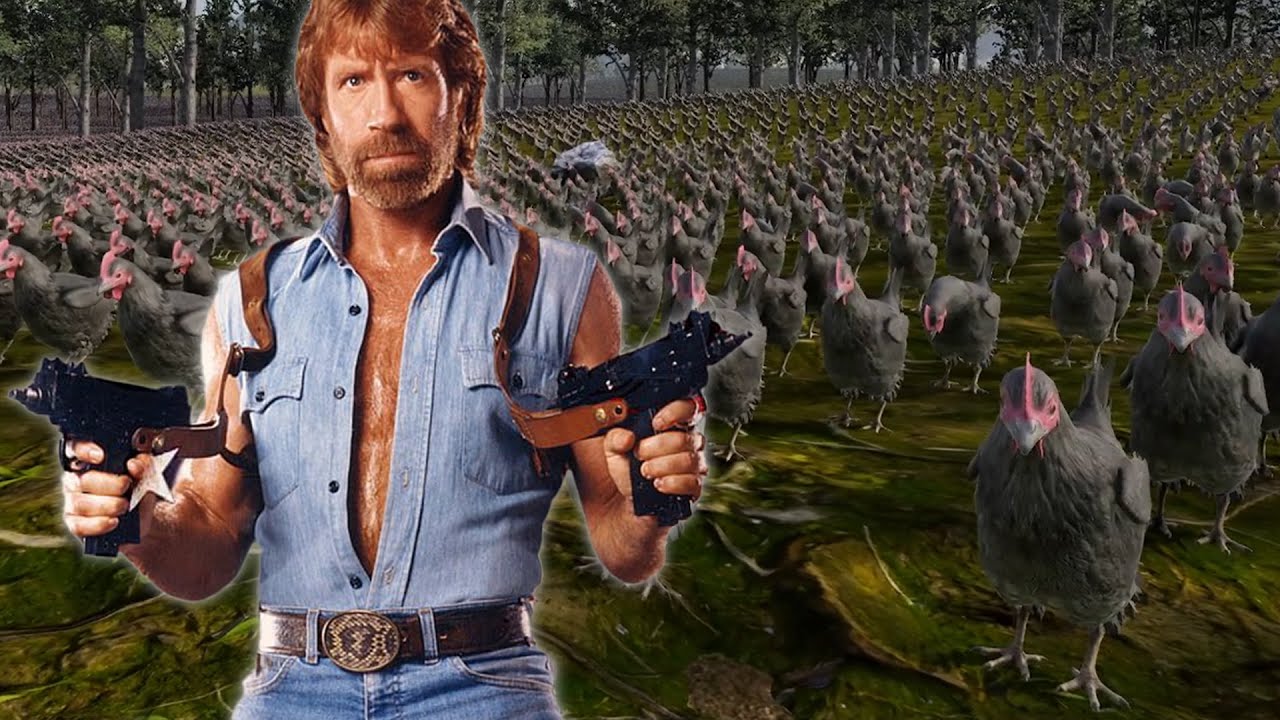 CHUCK NORRIS VS 1 million CHICKENS! | Battle Simulator - YouTube
