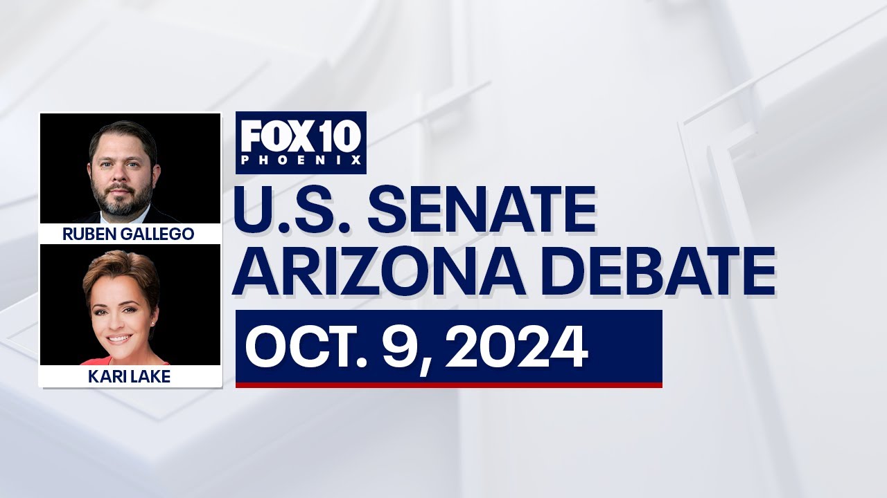 Arizona's US Senate seat debate: Ruben Gallego & Kari Lake - YouTube