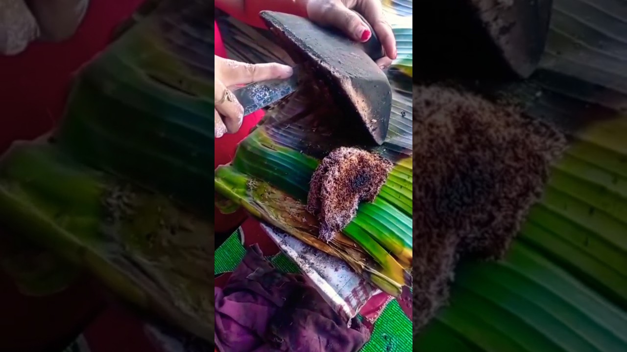 Membuat kue Dange, kue traditional yg terbuat dari parutan kelapa muda ...