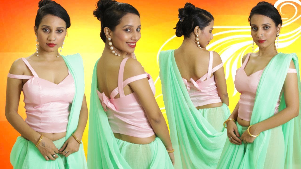 How to Wear Ultra Low Waist Saree | Modern Style Saree Wear for Wedding ...