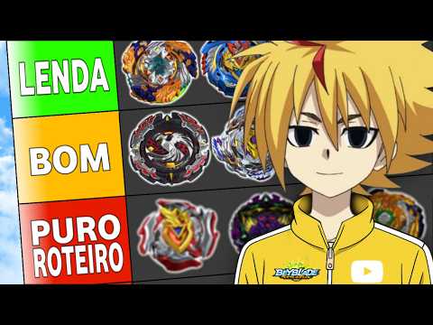 RANKEANDO os Beyblades Mais FORTES de BEYBLADE BURST - Tier List