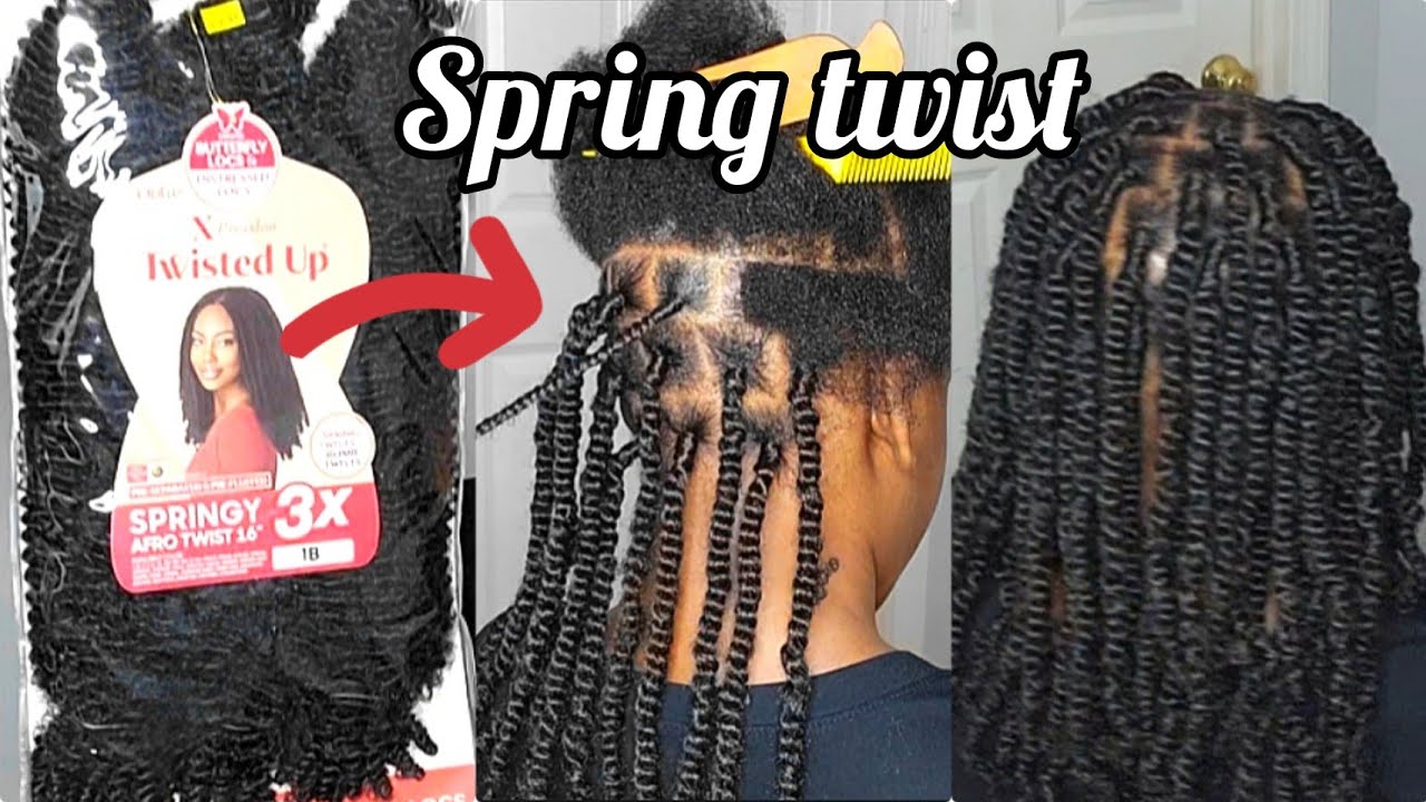 diy:😱 spring twist hairstyle #tutorial|| on natural hair - YouTube
