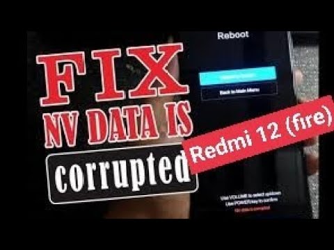 Xiaomi Redmi 12 (fire) NV Data Corrupted/ imei repair/ network repair ...