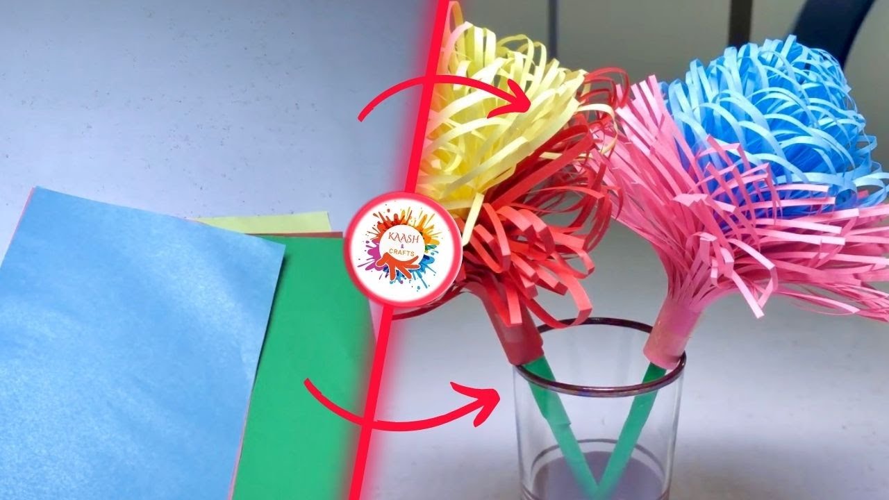 Creative Paper Crafts: DIY Beautiful Homemade Chart Flowers | Easy ...