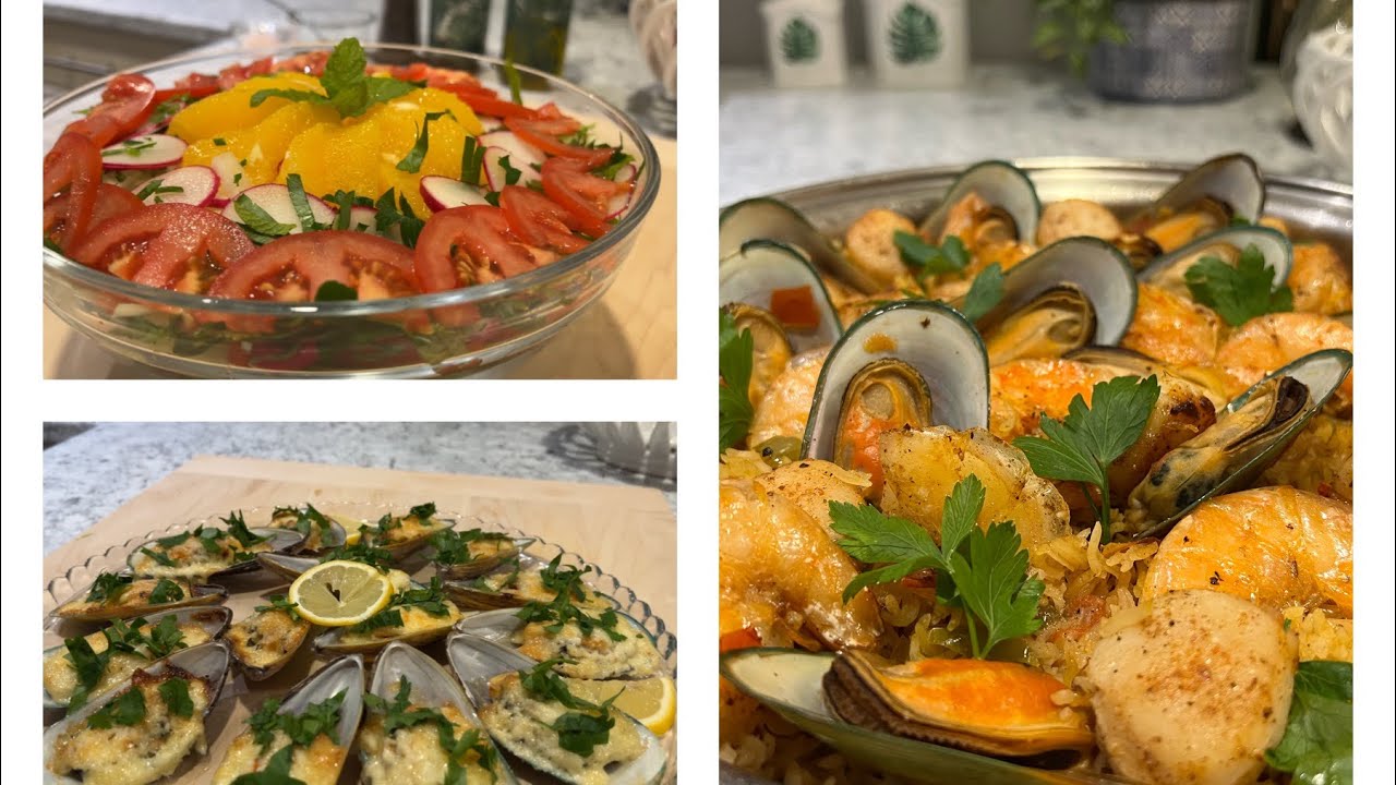 Potluck by the lake: Seafood Paella…@homemadefoodcravings1081 - YouTube