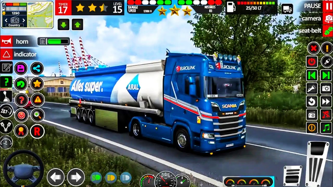 Oil Tanker Transport Game 3D! Truck Driving 3D Game | Truck Real ...